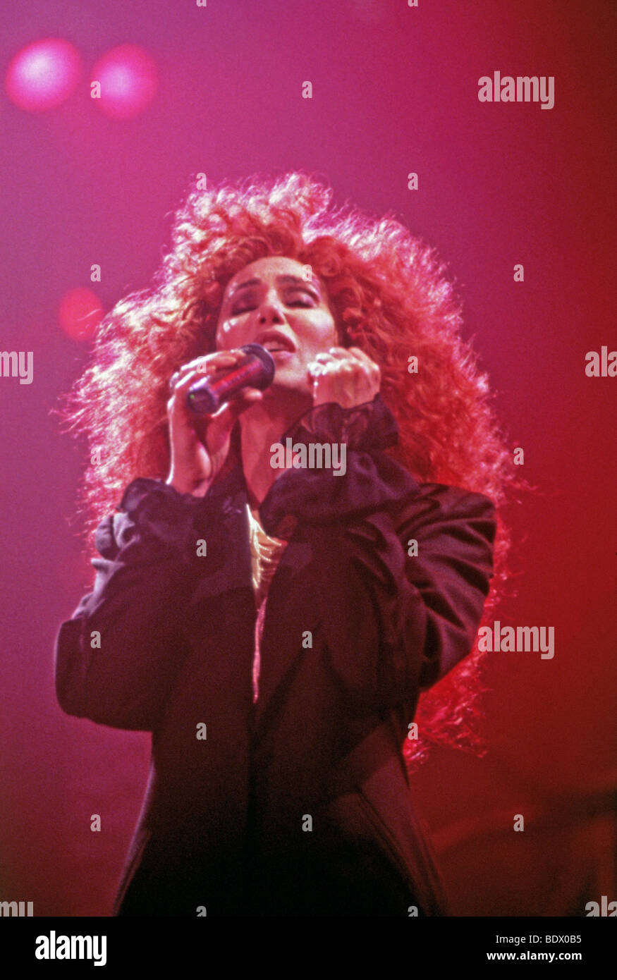CHER - US singer and actress about 1990 Stock Photo - Alamy