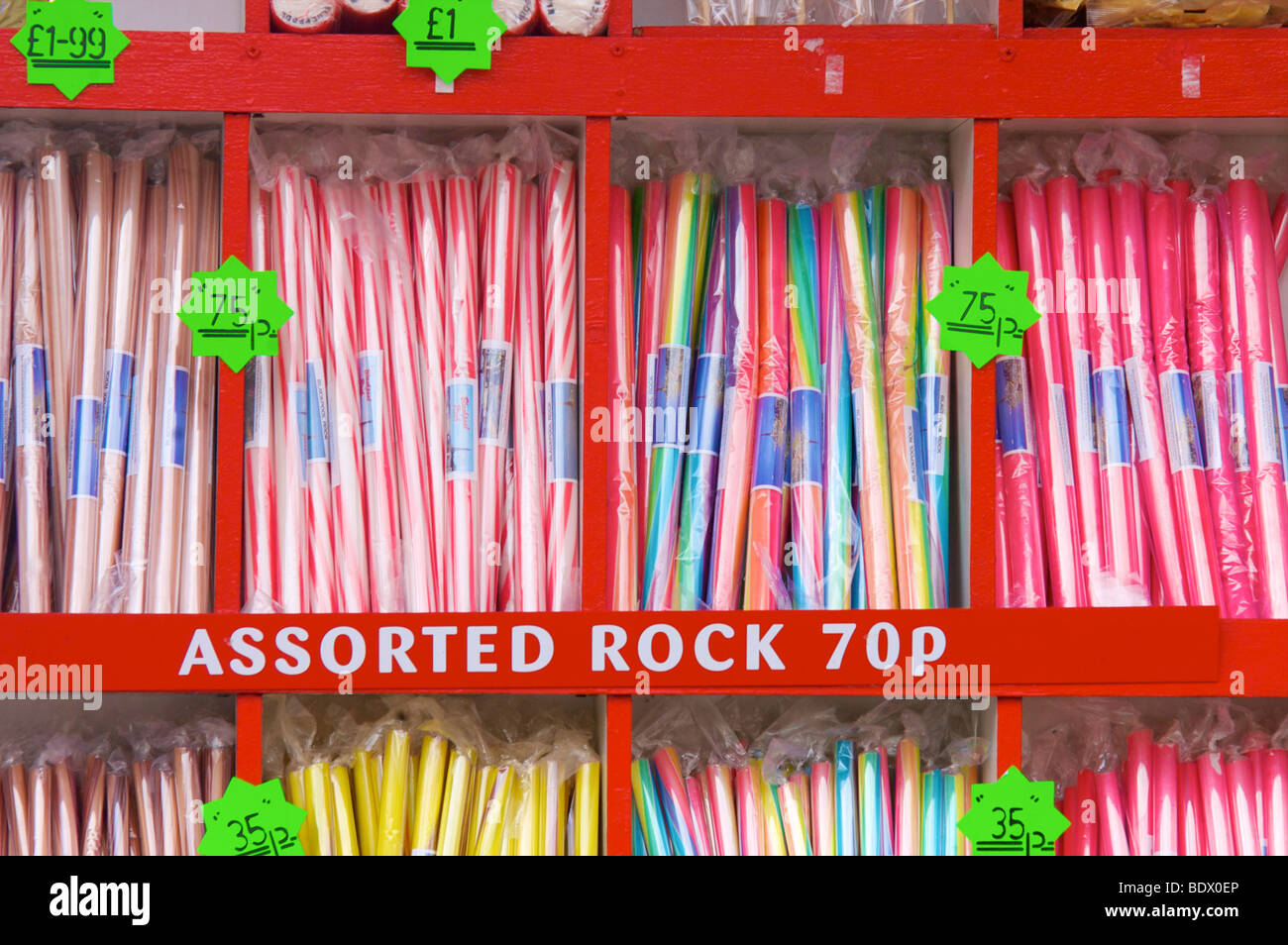 Stick of rock sweets hi-res stock photography and images - Alamy