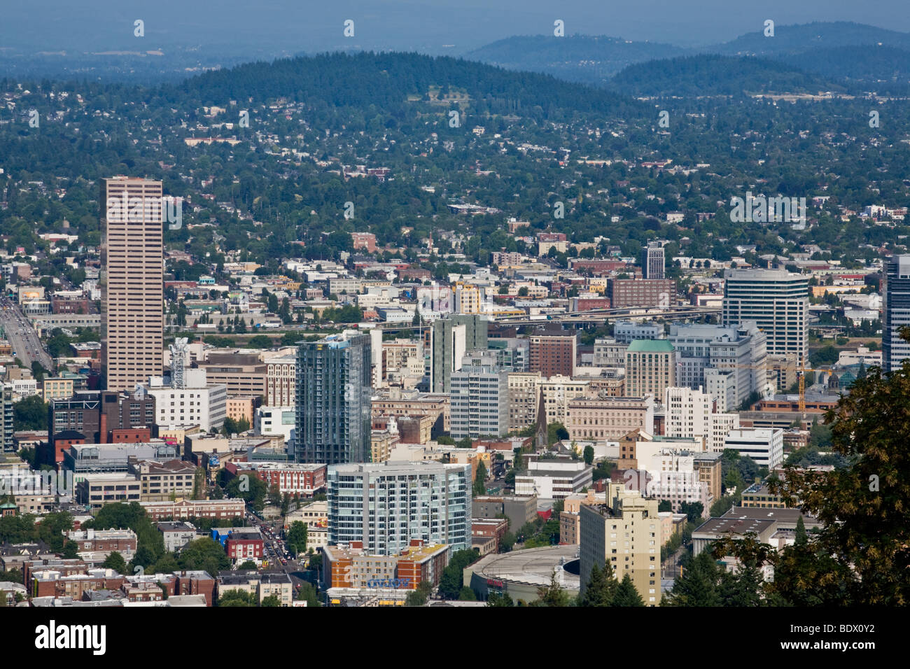 Skyline of Portland, Oregon Stock Photo - Alamy