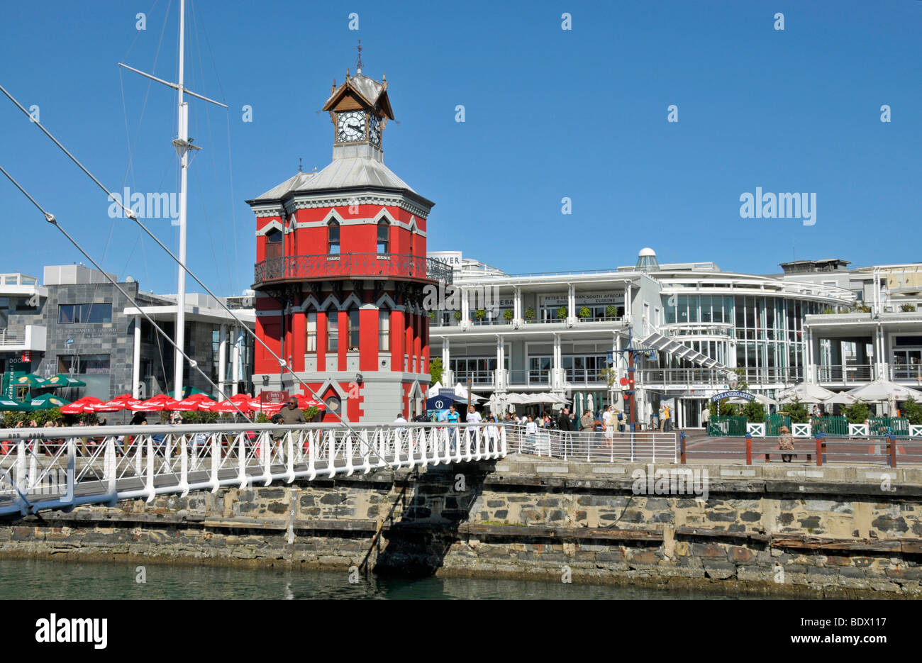 Historic Clock Tower and Swing Bridge, V & A Waterfront, Cape Town ...