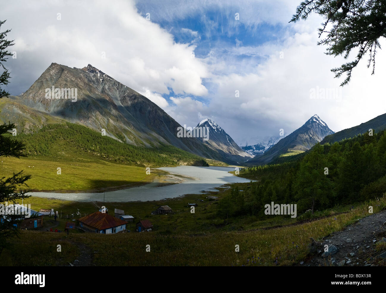 Glacial lake ak kem foot belukha hi-res stock photography and images ...