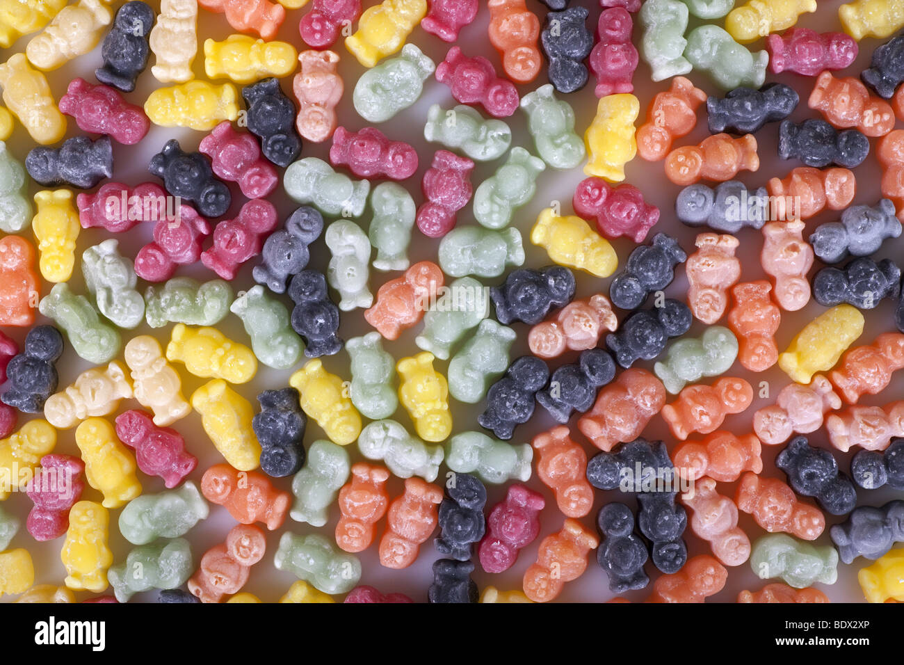 collection of multi-coloured jelly babies Stock Photo - Alamy