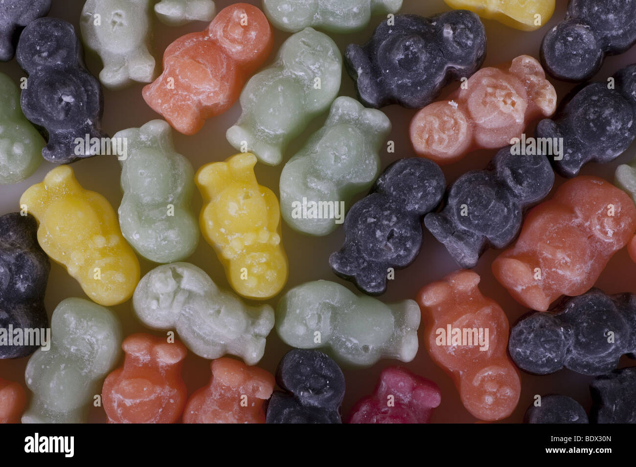 collection of multi-coloured jelly babies Stock Photo - Alamy
