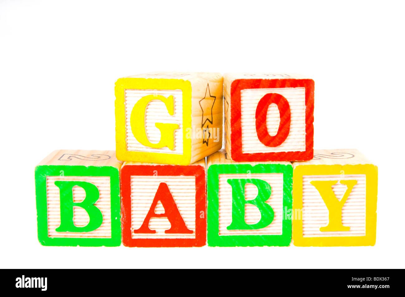 Baby blocks words hi-res stock photography and images - Alamy