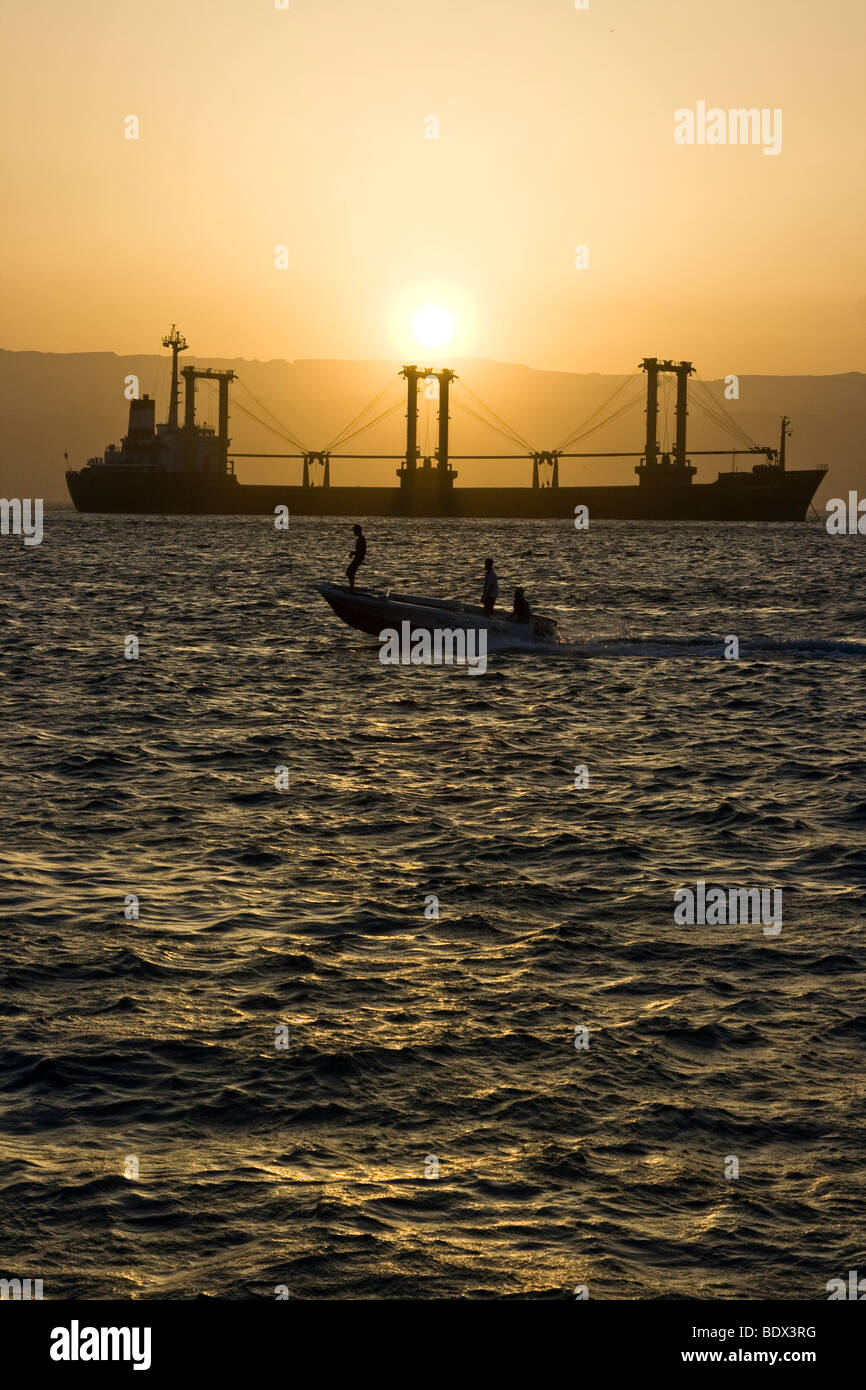 Cargo Ship in the Red Sea Stock Photo - Alamy