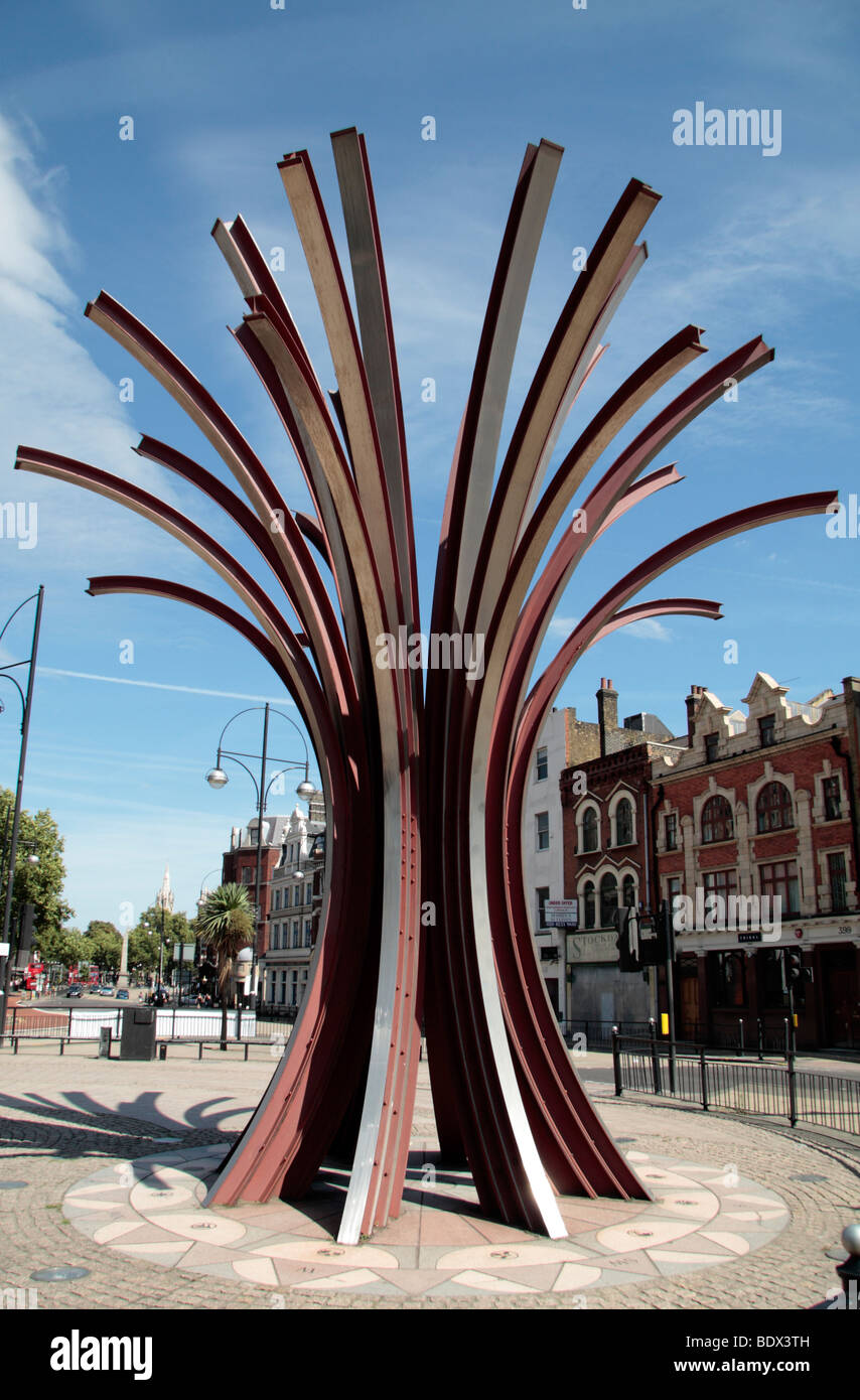 "Railway Tree" sculpture by Malcolm Robertson on display close to the ...