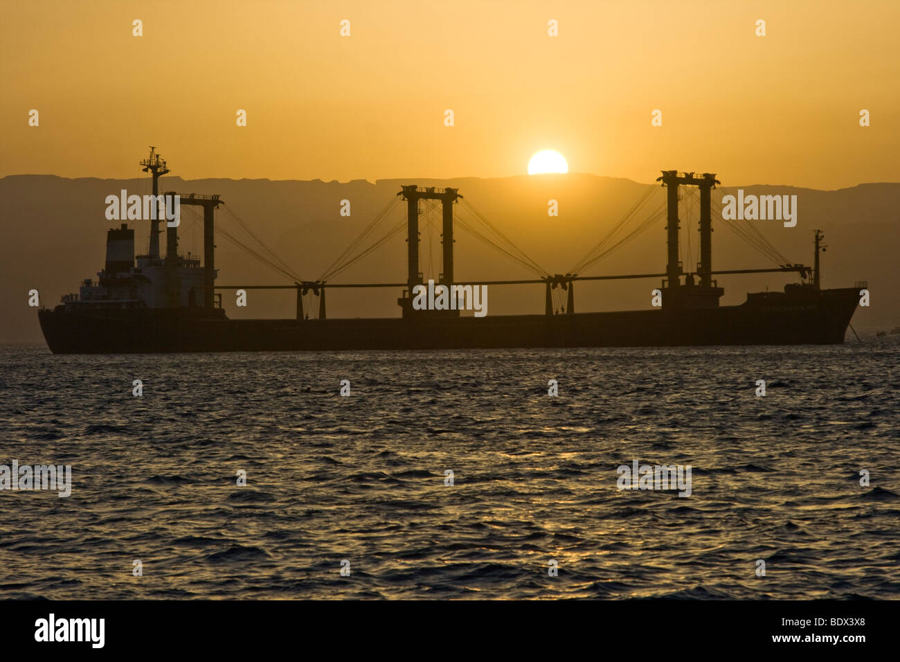 Cargo Ship in the Red Sea Stock Photo - Alamy