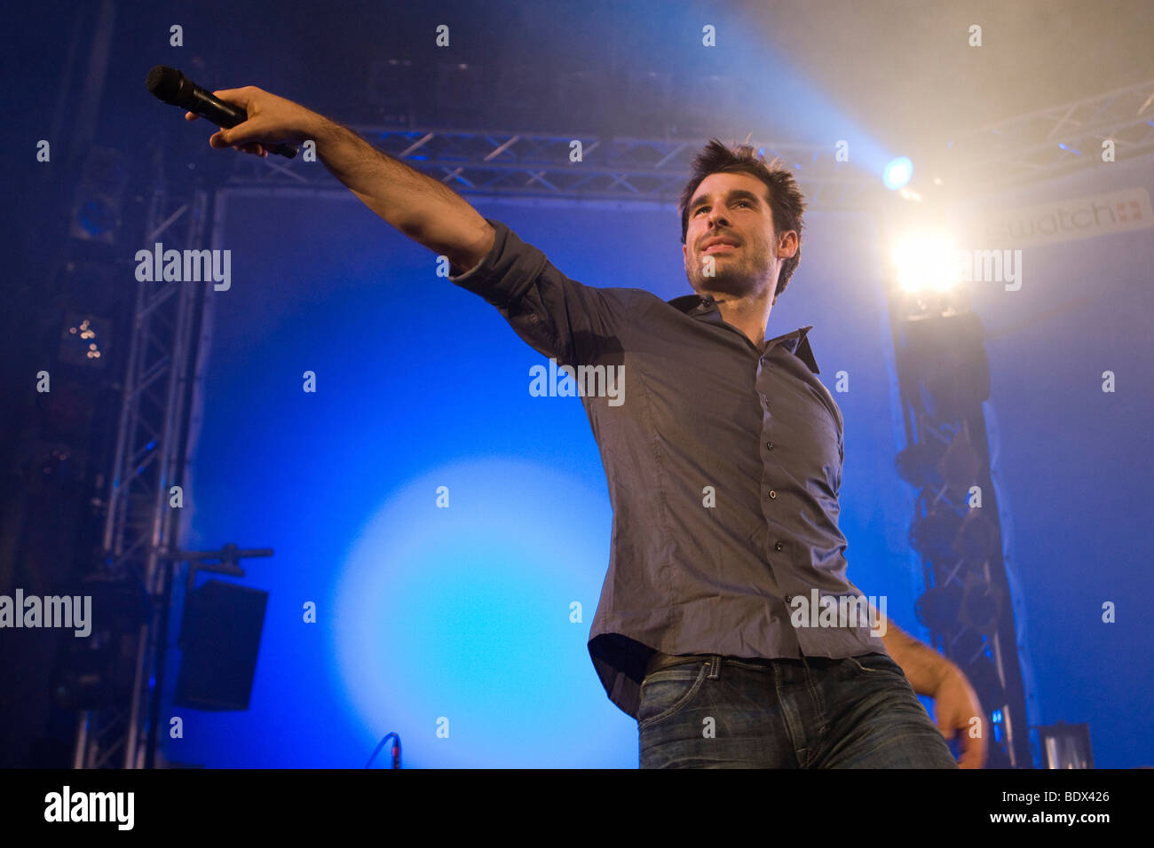 Felix Riebl, singer and frontman of the Australian band The Cat Empire ...