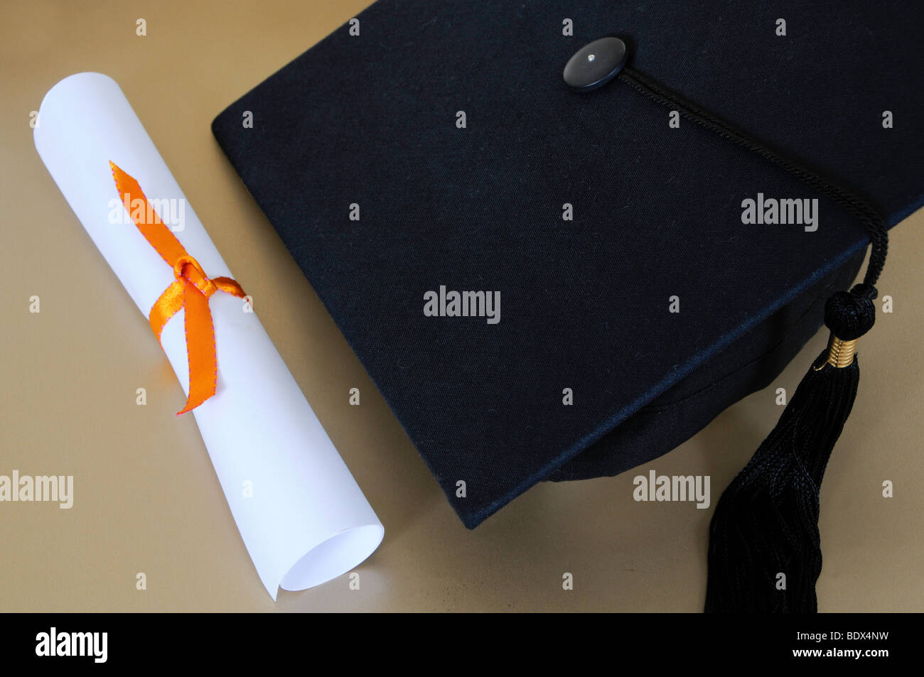 Orange diploma hi-res stock photography and images - Alamy