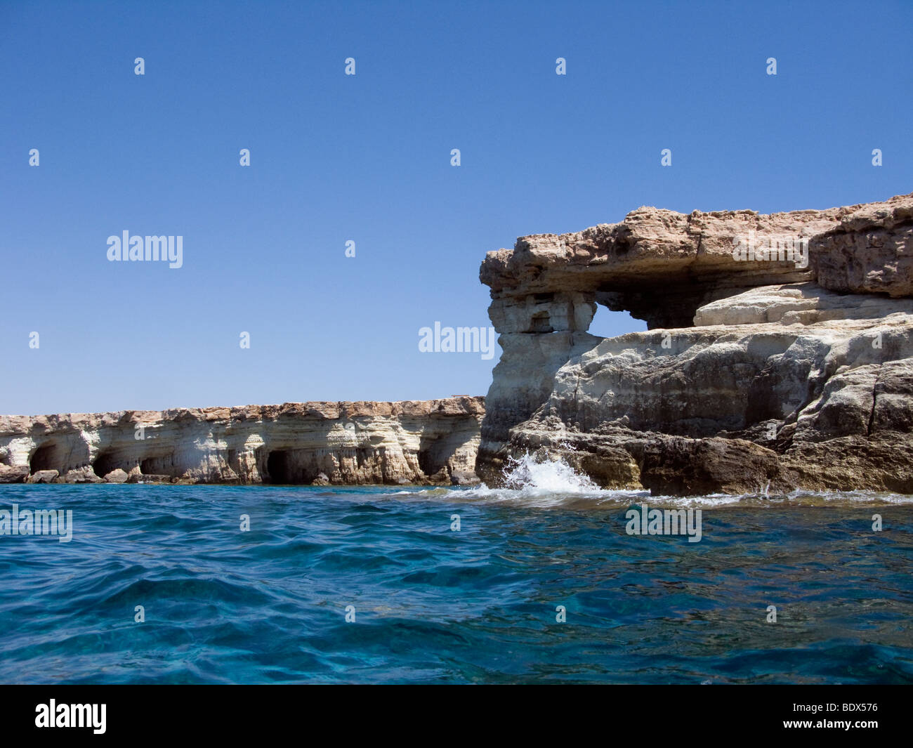 Cavo Greco (Cave Greco) between Ayia Napa and the Cape Greco peninsula ...