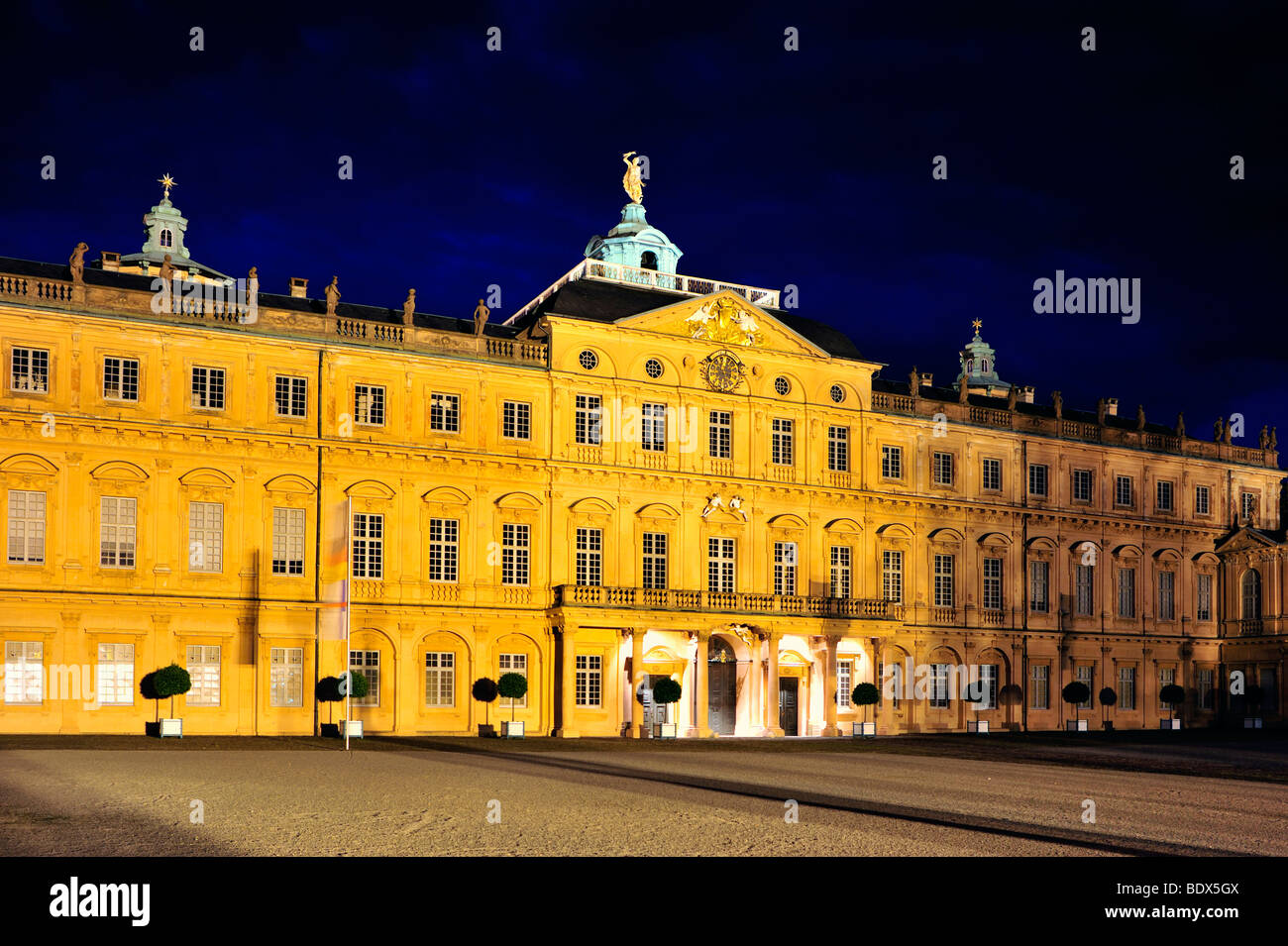 Schloss Rastatt castle seen from the courtyard, Rastatt, Black Forest ...