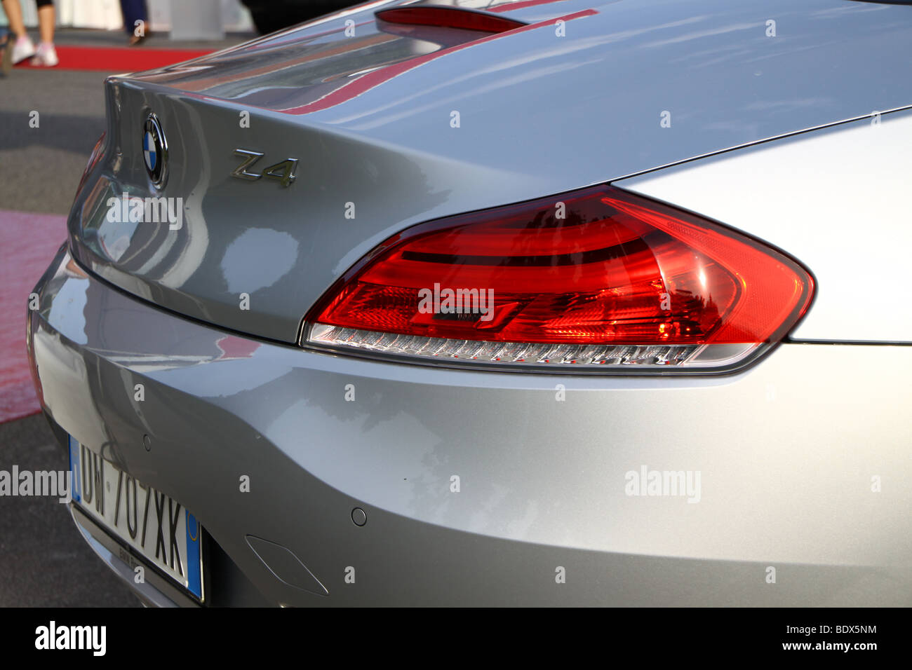 Rear of a silver BMW Z4 Stock Photo - Alamy