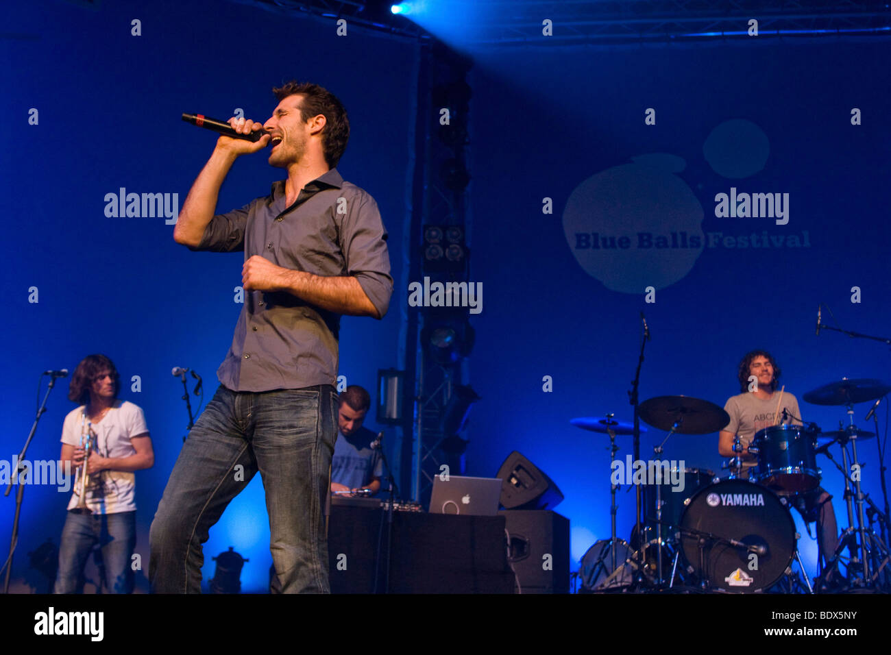 Felix Riebl, singer and frontman of the Australian band The Cat Empire ...