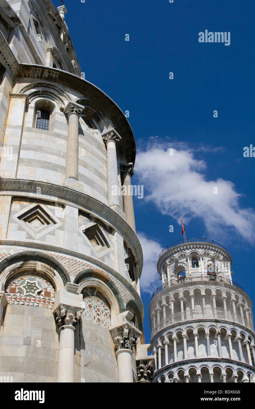 Campo dei Miracoli and Campanile, Pisa. The Leaning Tower of Pisa Stock ...