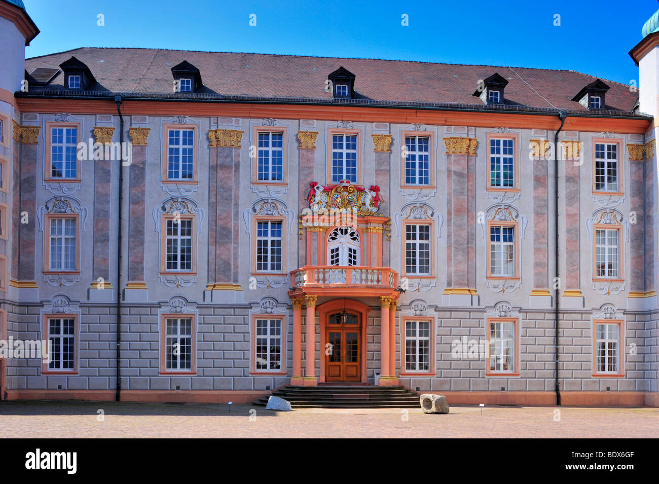 Schloss Ettlingen castle and courtyard, Ettlingen, Black Forest, Baden ...