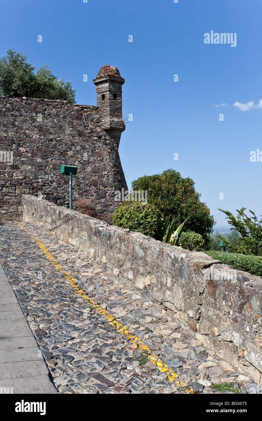Castelo de Vide Castle Sentry-Box in the top of the wall. Castelo de ...
