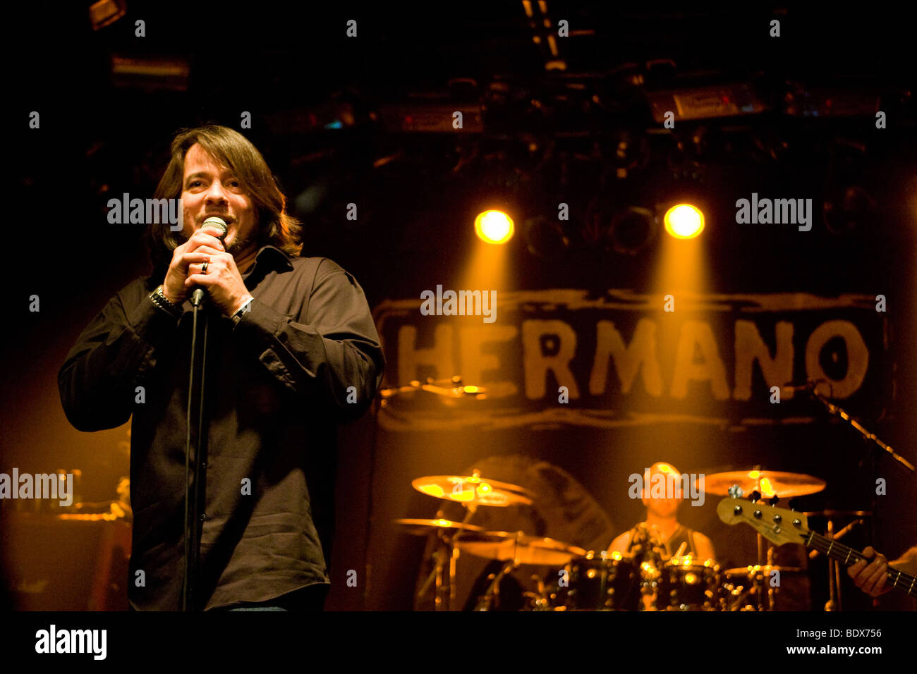 John Garcia, singer and frontman of U.S. rock band Hermano, performing ...