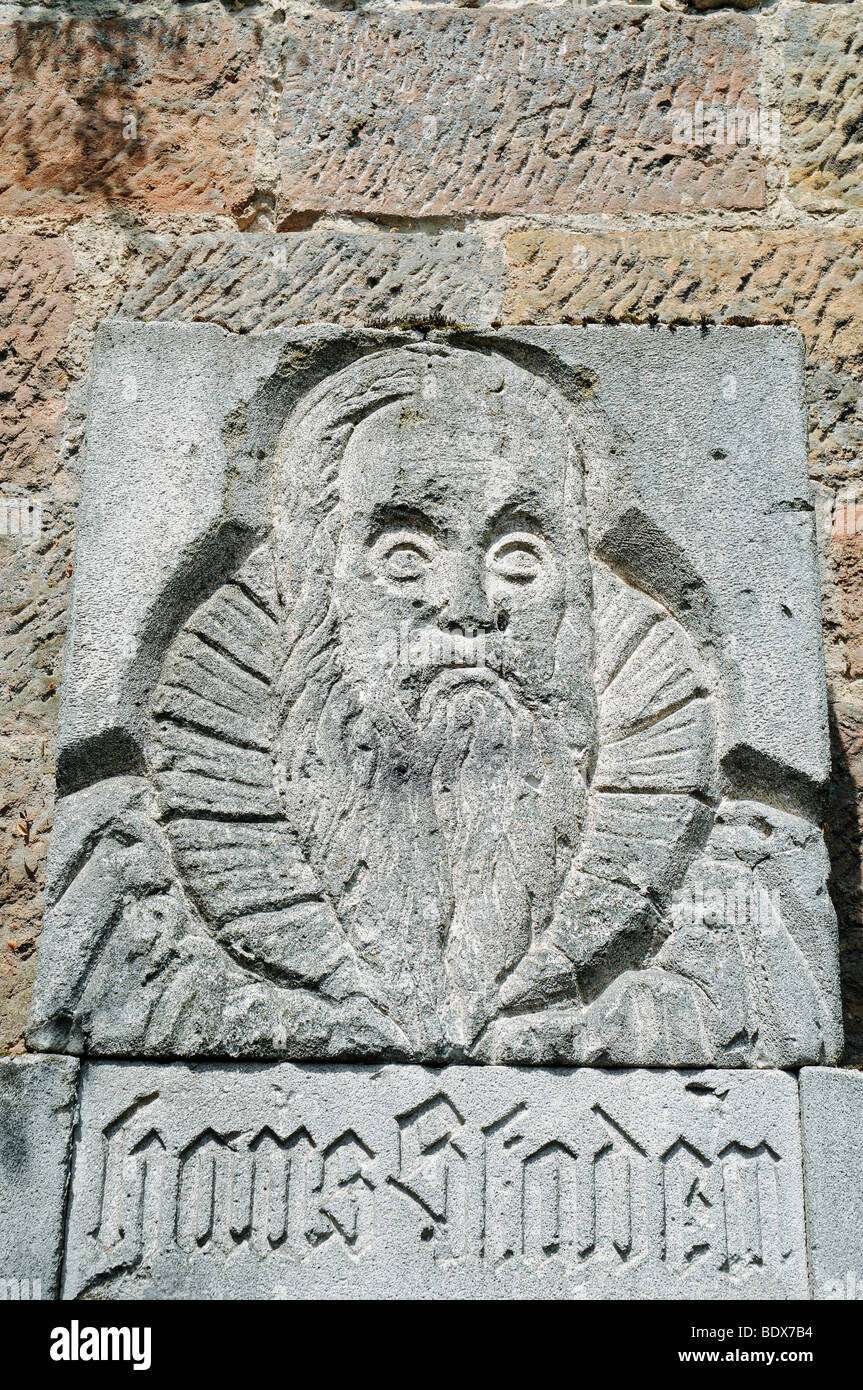 Hans Staden, monument to the travel writer, Wolfhagen, Habichtswald ...