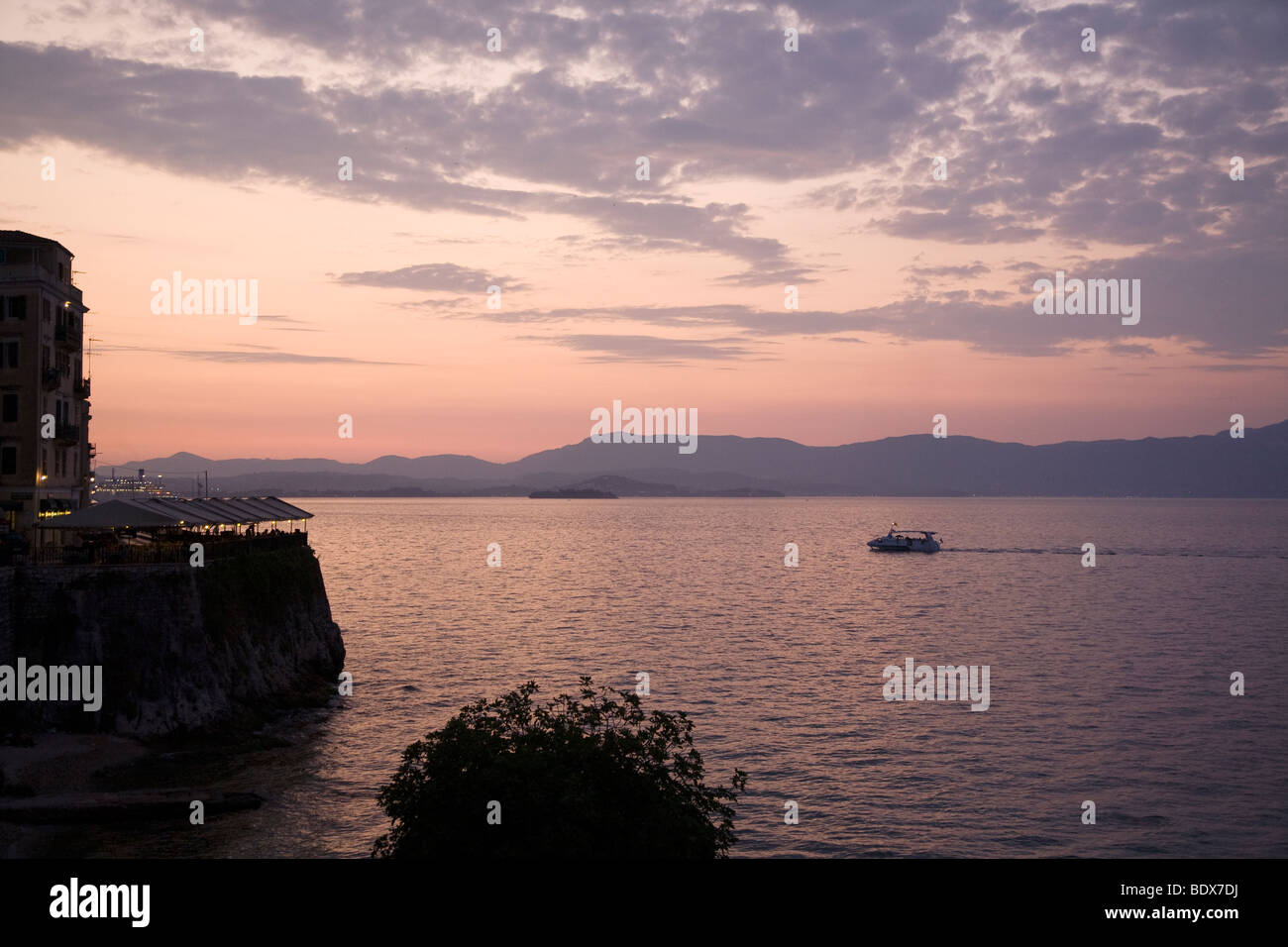 Sunset corfu hi-res stock photography and images - Alamy