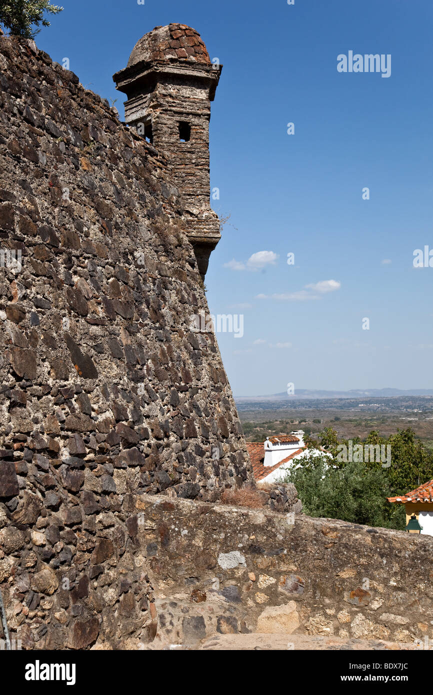 Castelo de Vide Castle Sentry-Box in the top of the wall. Castelo de ...
