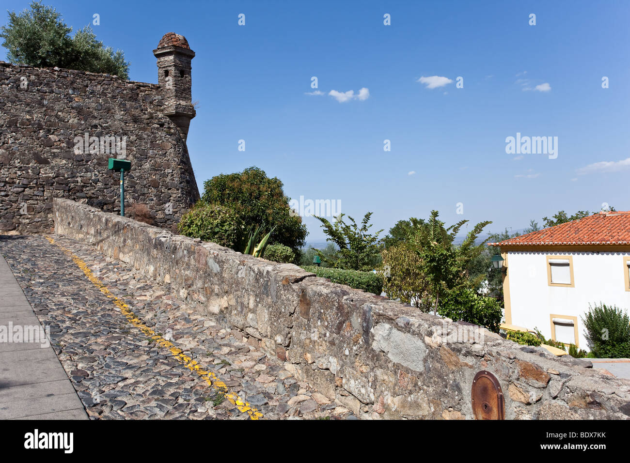 Castelo de Vide Castle Sentry-Box in the top of the wall. Castelo de ...