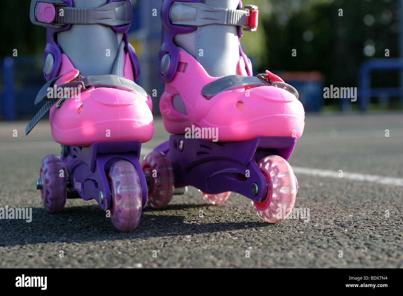PINK ROLLER SKATES Stock Photo - Alamy