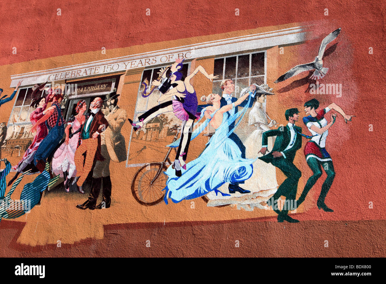 Mural Celebrate 150 Years of British Columbia, Victoria, Vancouver ...