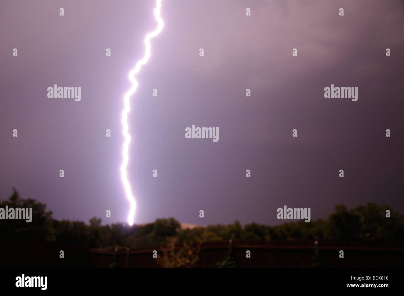 Storm with lightning Stock Photo - Alamy