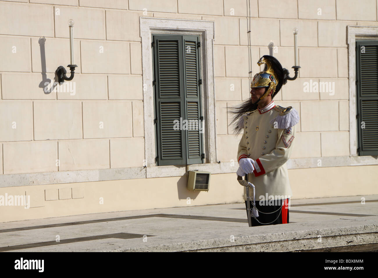 Italian guard of honour at the Quirinale, the Italian Presidential ...
