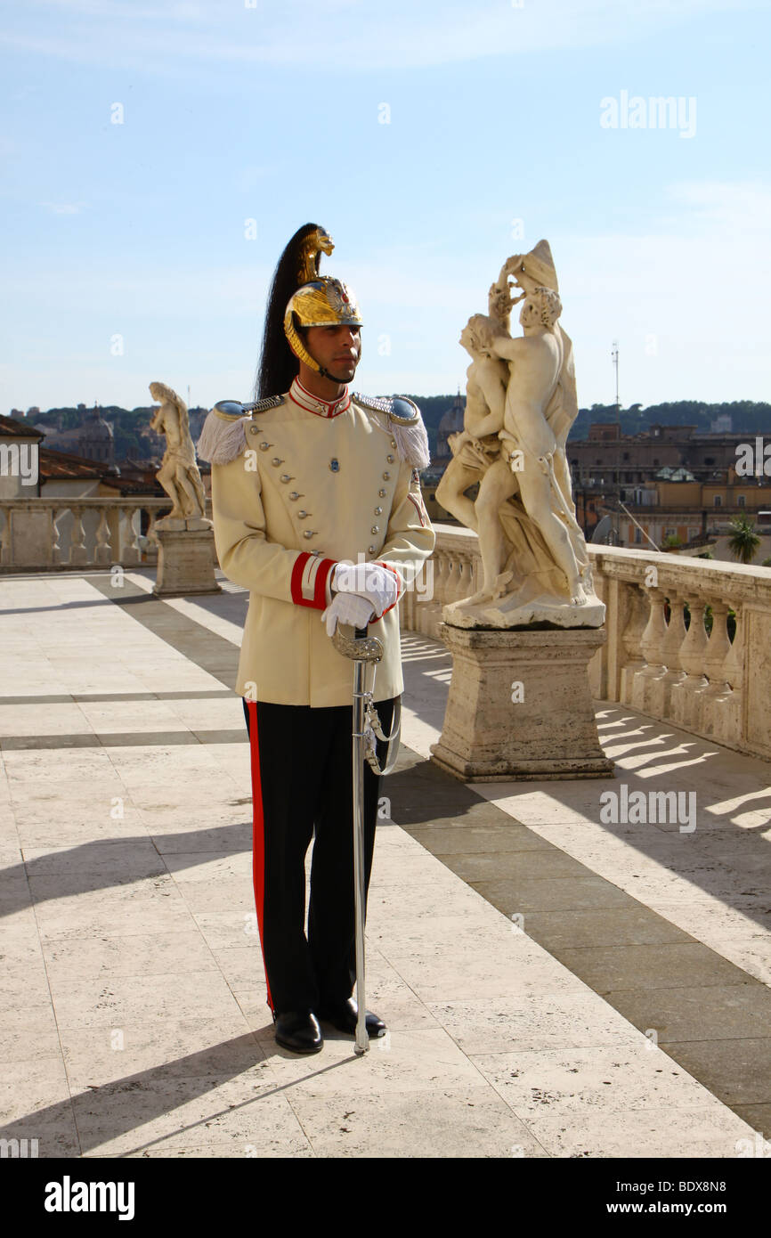 Italian guard of honour at the Quirinale, the Italian Presidential ...