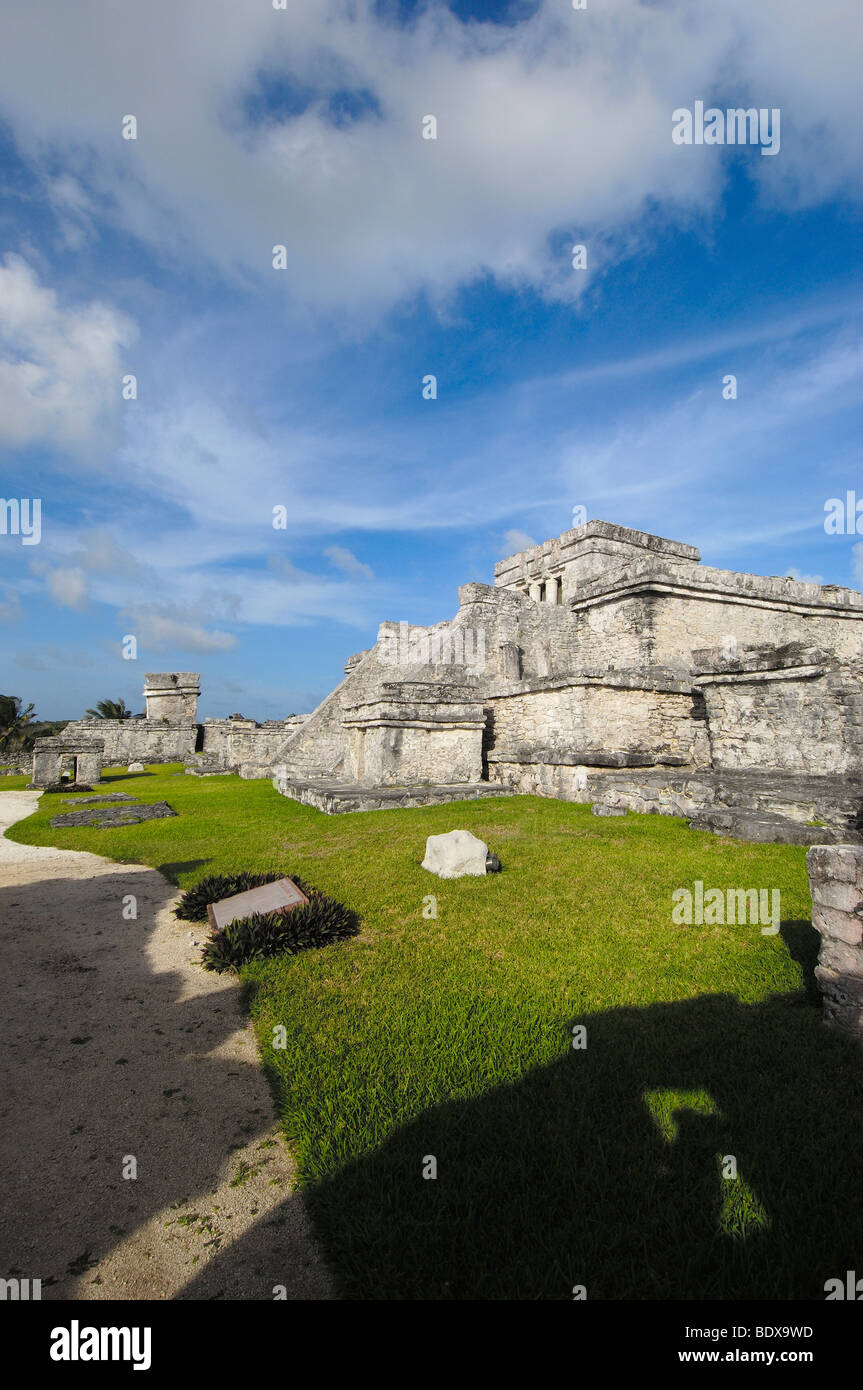 The castle (El Castillo). Mayan ruins of Tulum (1200-1524). Tulum ...