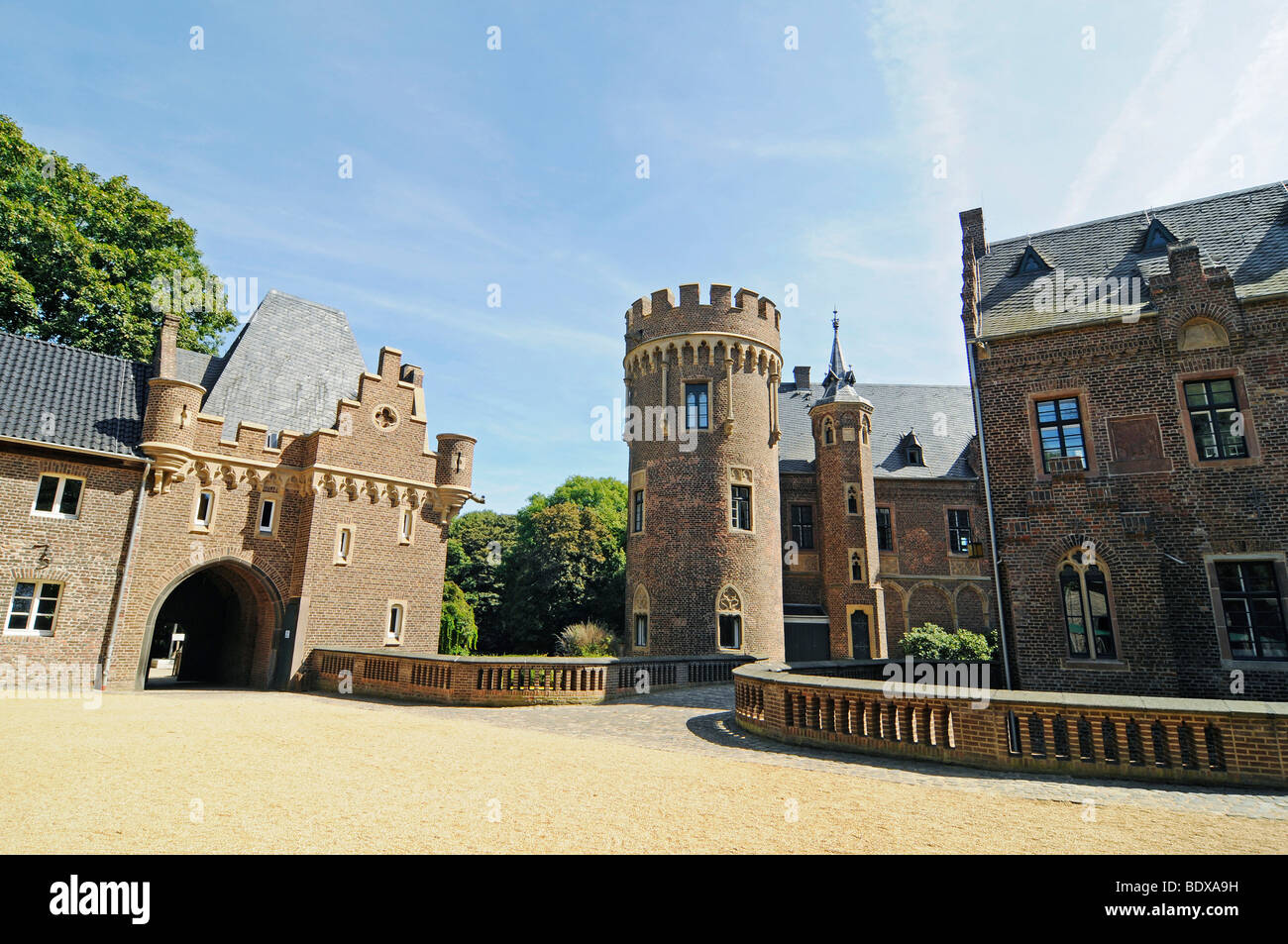 Schloss Paffendorf castle, moated castle, Bergheim, Rhineland, North ...