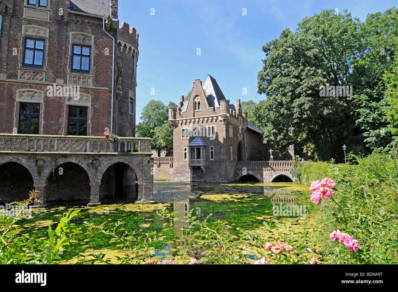 Schloss Paffendorf castle, moated castle, Bergheim, Rhineland, North ...
