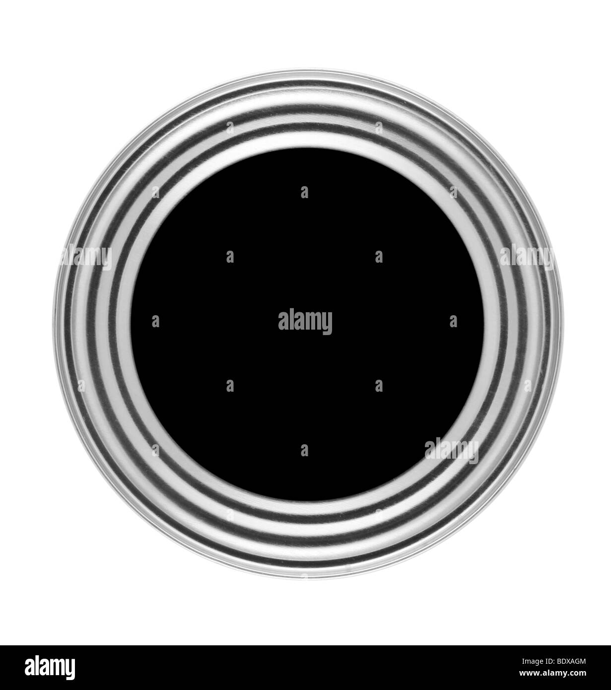 Circular button with metal frame Stock Photo - Alamy