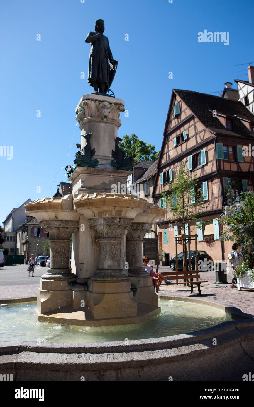 Grand Rue, historic town centre of Colmar, Alsace, France, Europe Stock ...