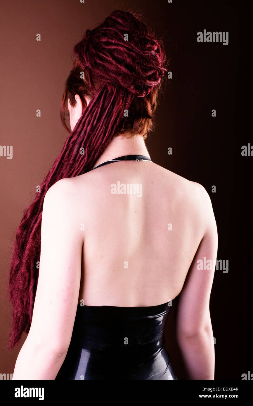 Red haired woman dreadlocks hi-res stock photography and images - Alamy