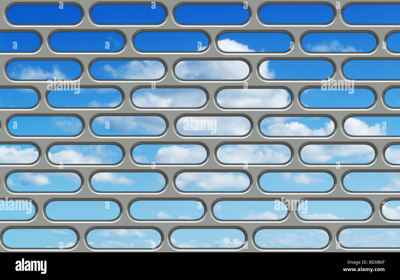 looking out the window at a blue sky Stock Photo - Alamy