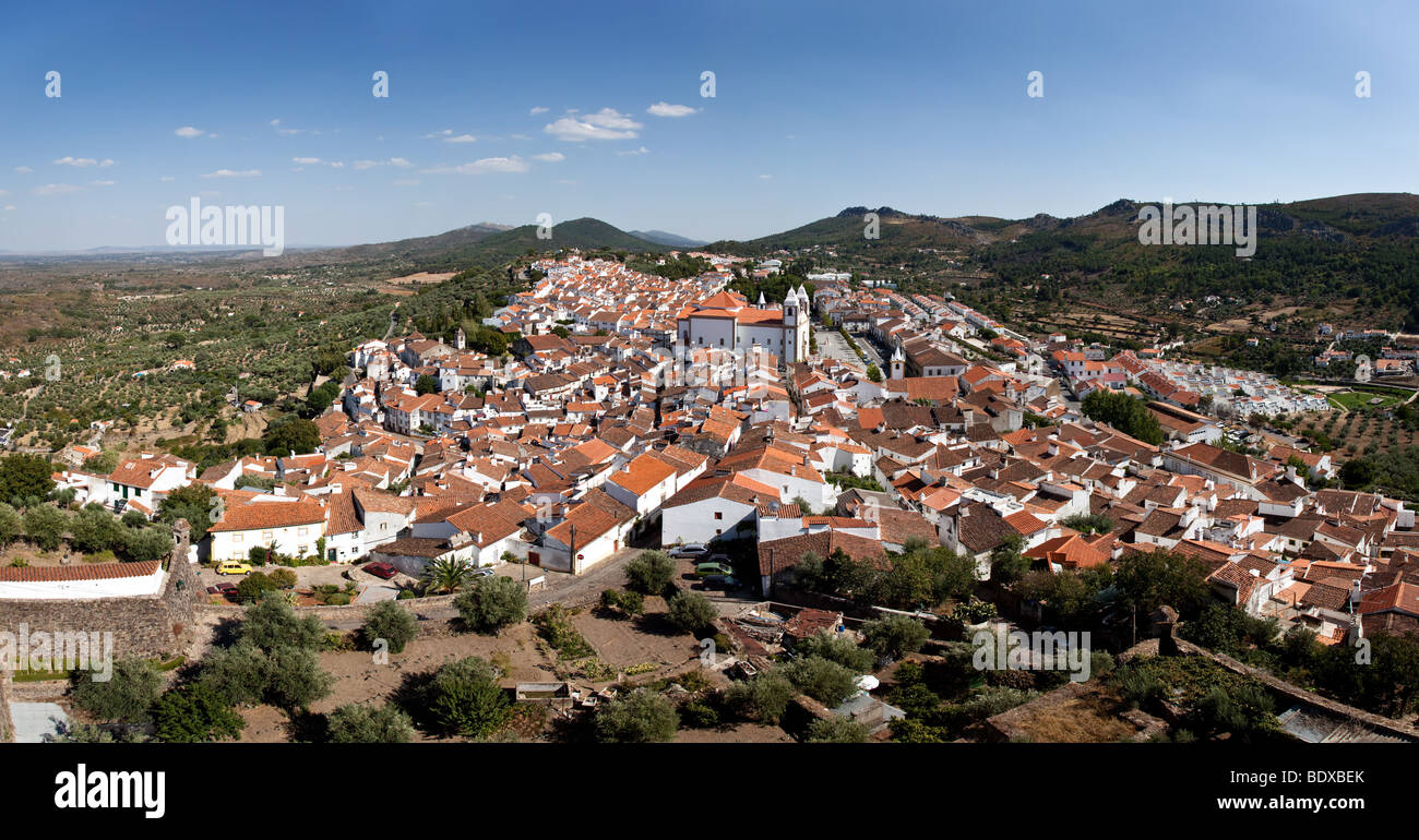 Castelo de Vide rooftops seen from the Castle Tower. Castelo de Vide ...