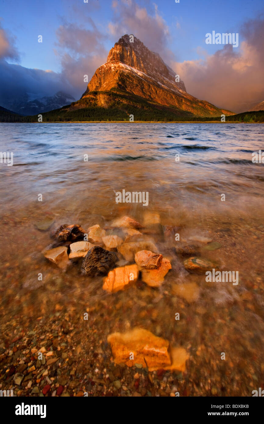 Swiftcurrent lake, Glacier National Park Stock Photo - Alamy