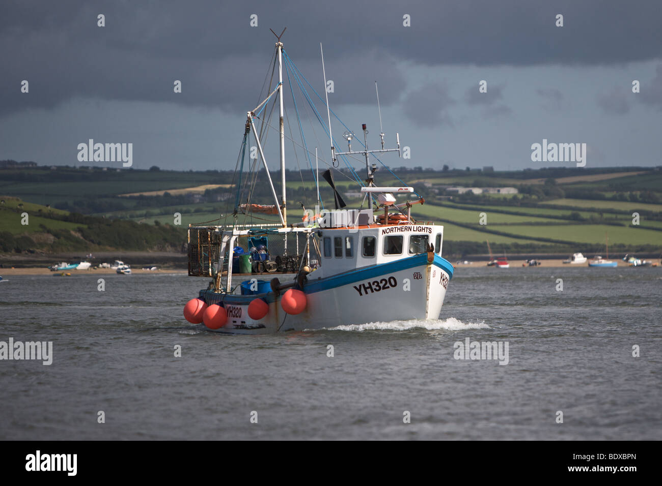 Padstow Fishing Boat Stock Photo - Alamy