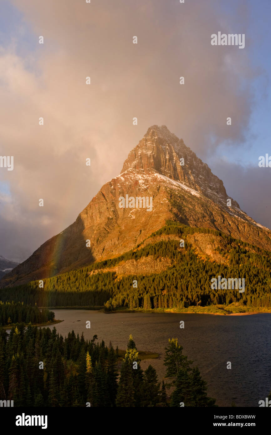 Swiftcurrent lake, Glacier National Park Stock Photo - Alamy