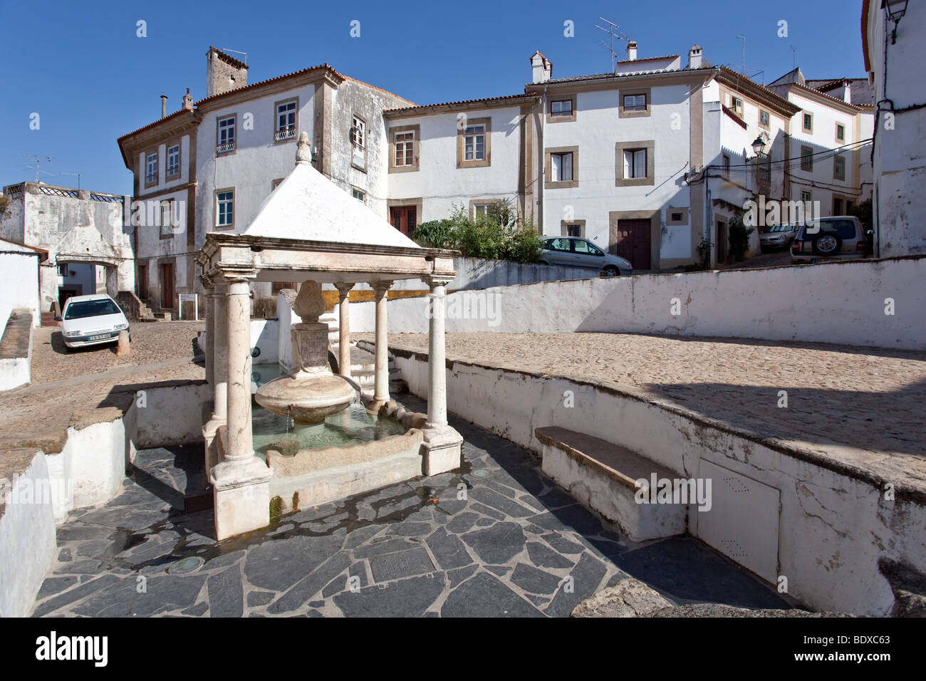 Marble fountain in old quarter hi-res stock photography and images - Alamy