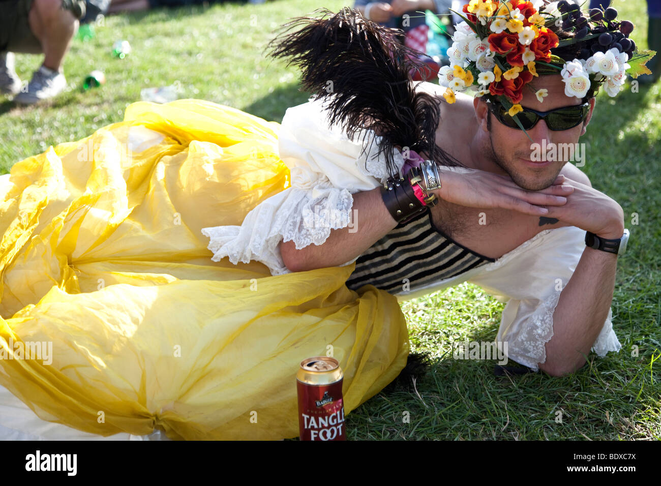 Fancy dress camp bestival lulworth hi-res stock photography and images ...