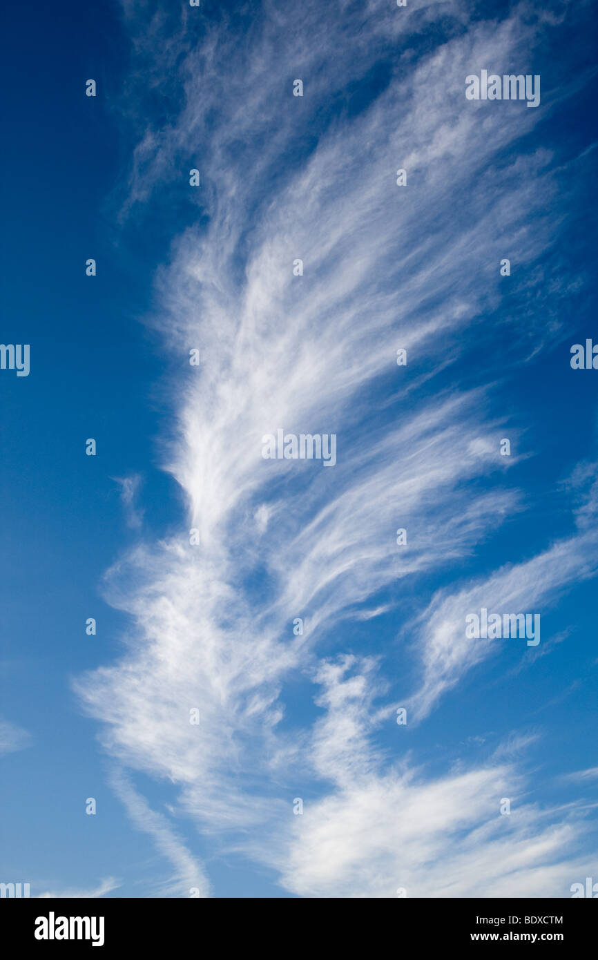 Cloud formation in a blue sky Stock Photo - Alamy
