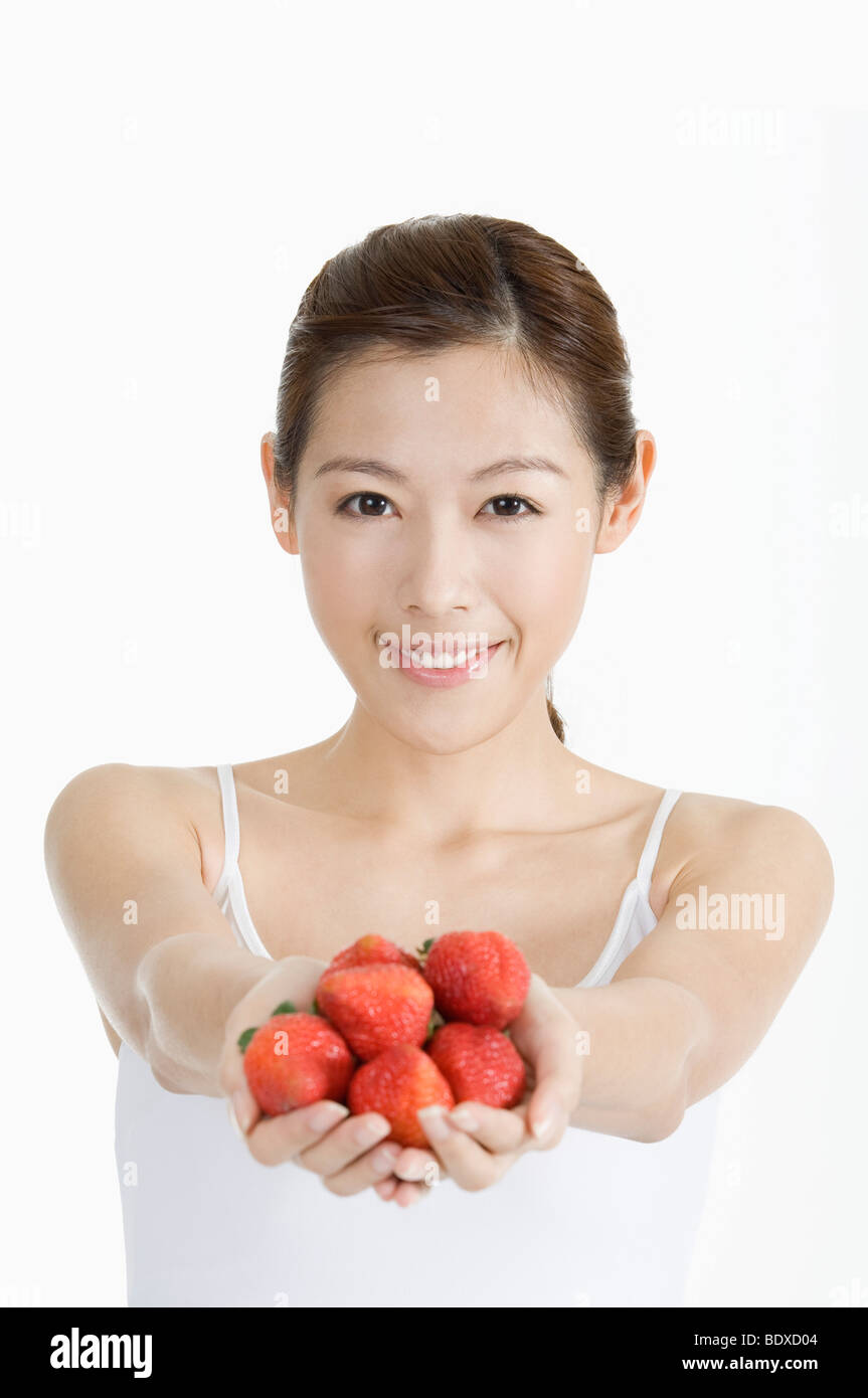 Strawberries reaching hi-res stock photography and images - Alamy