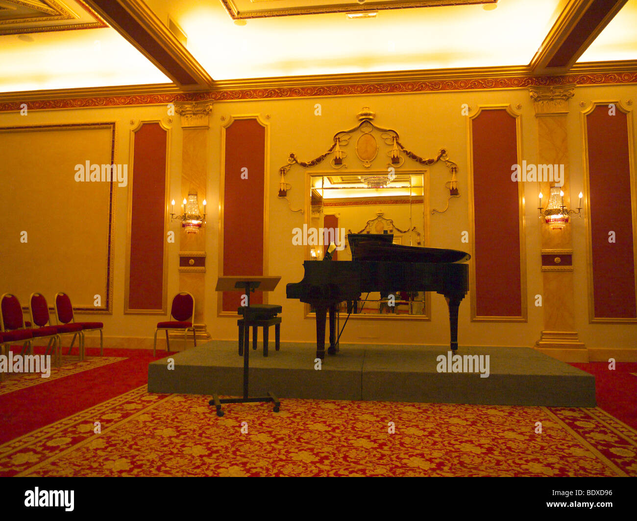 Details of the interior of the Hotel Regina Palace Hotel in Stresa on ...