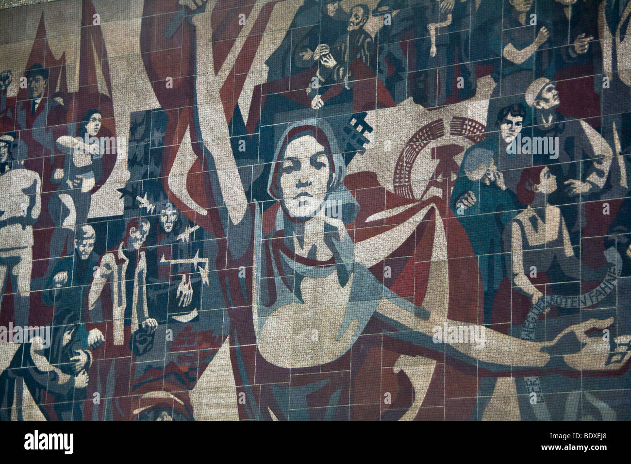 Socialist mural in Dresden, Saxony, Germany, Europe Stock Photo - Alamy