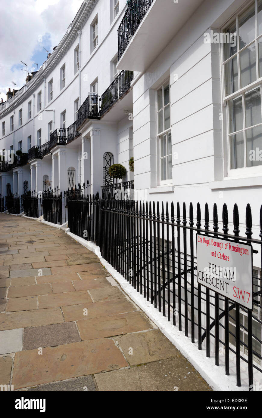 Pelham Crescent in South Kensington, London, England, UK Stock Photo ...