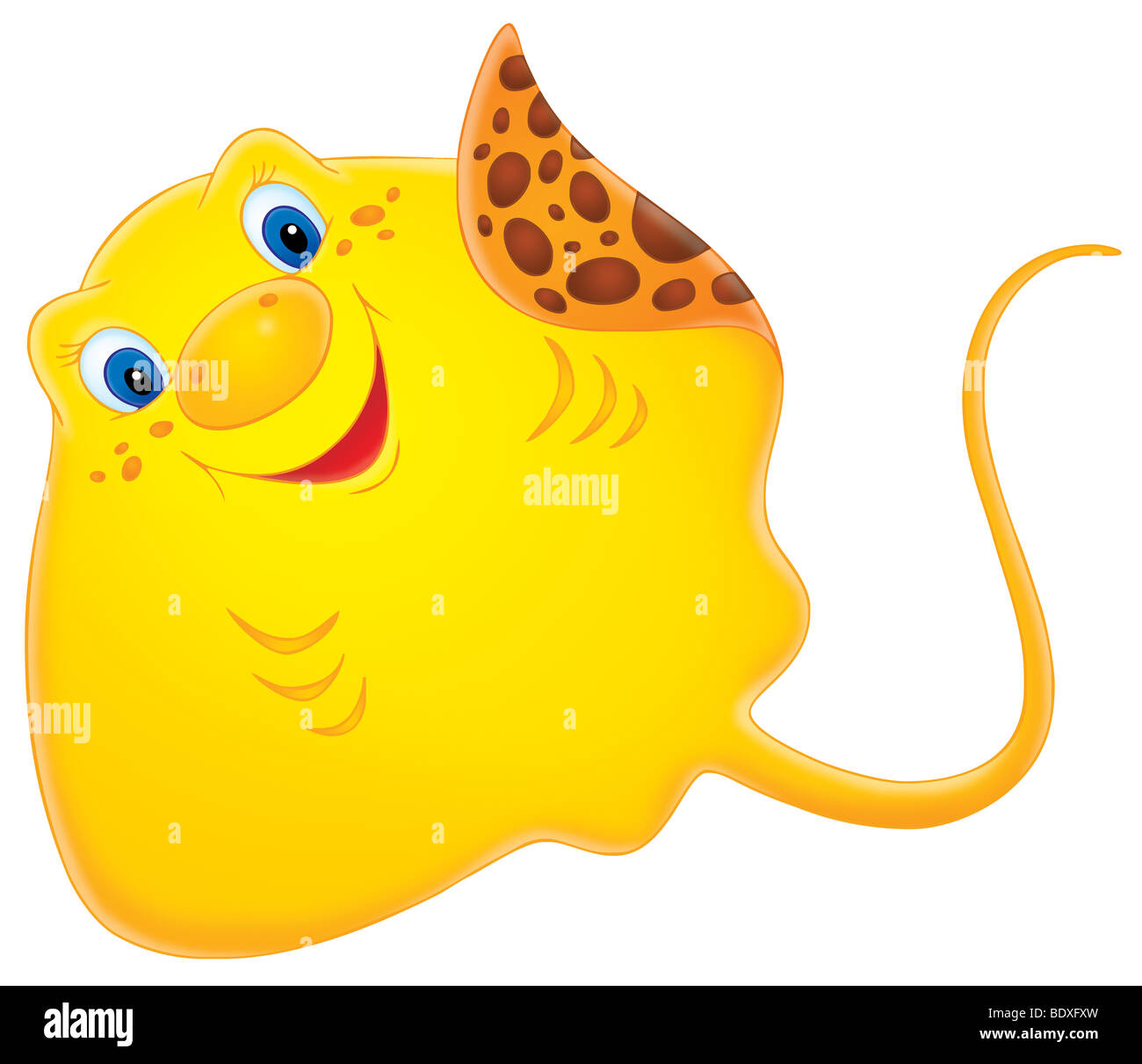 Sting ray cartoon illustration hi-res stock photography and images - Alamy