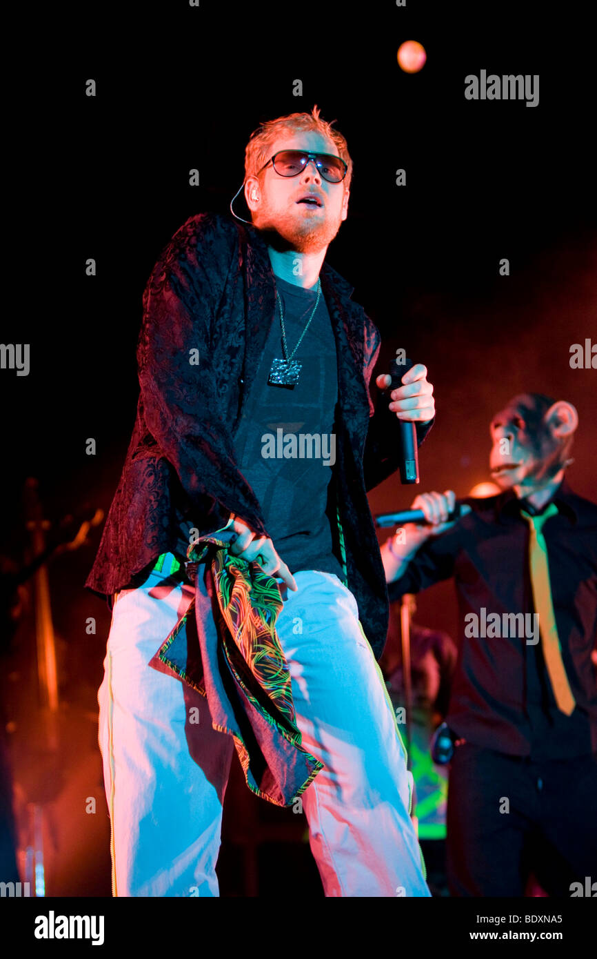 The German reggae and hip hop singer Peter Fox live at the Heitere Open ...